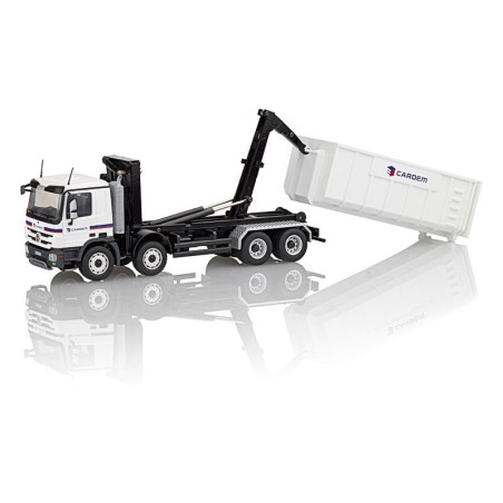Roll-off tipper truck with crane Cardem